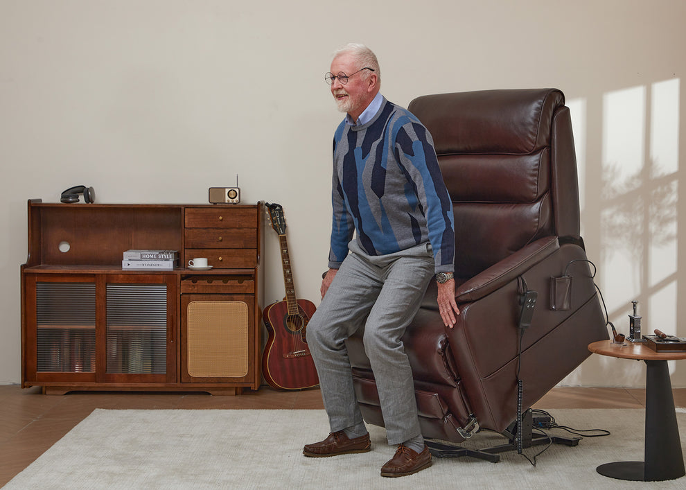Big Man Lift Chair - Designed For Big & Tall With Extended Footrest ...
