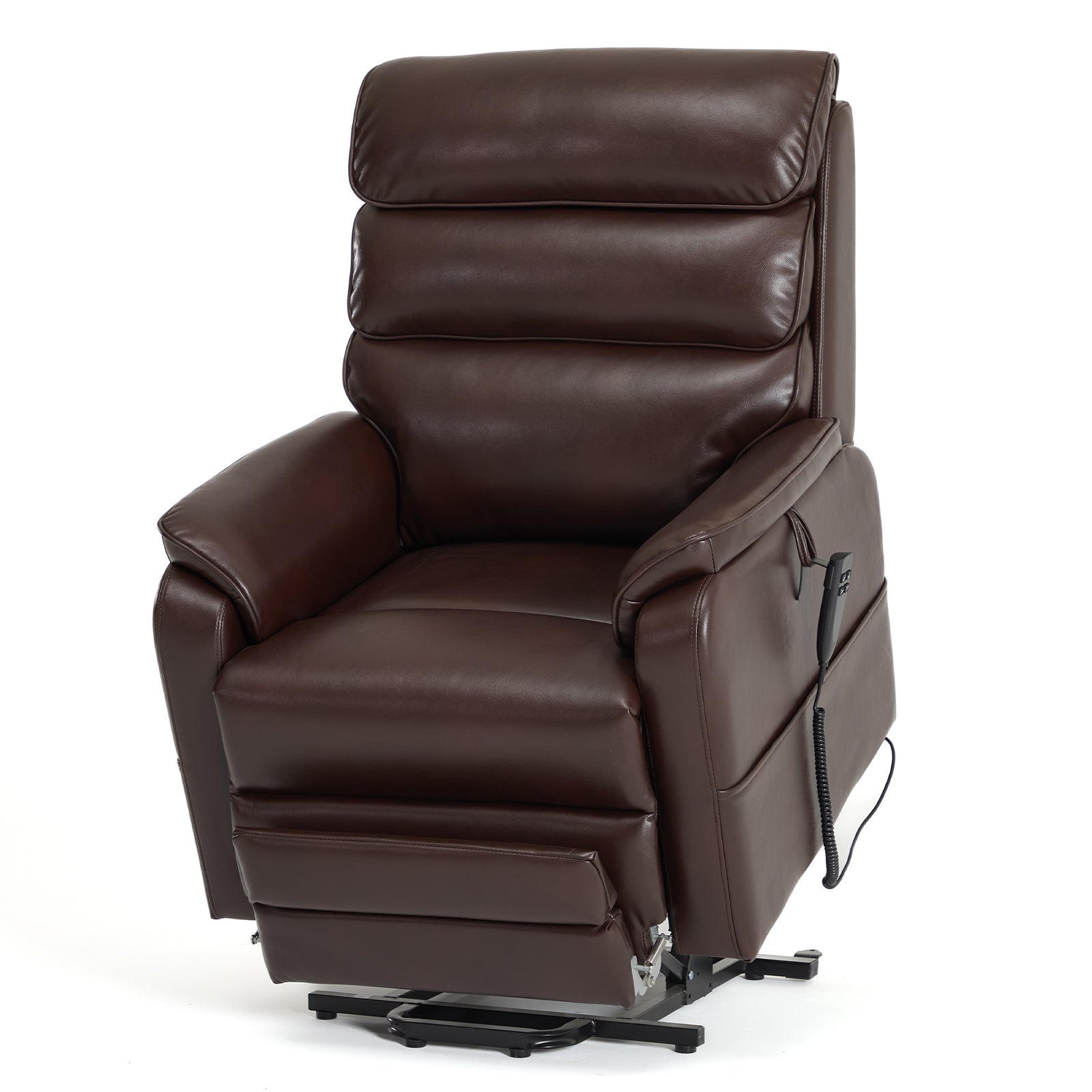 Power Lift Recliner For Tall Man With Extended Footrest, Heat & Massage ...
