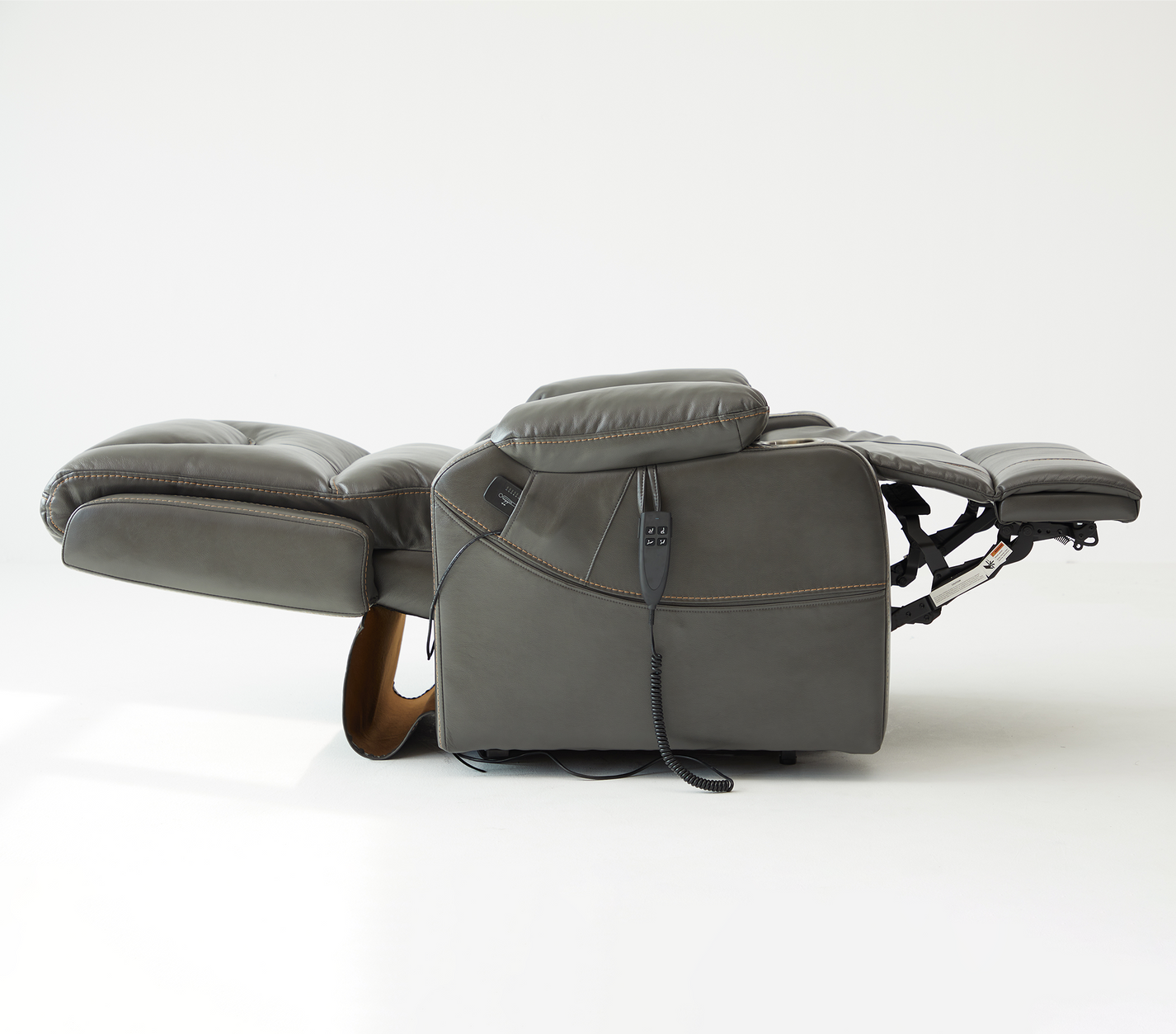 Lay Flat Power Lift Recliner With Lift With Cup Holder, Heat & Massage ...